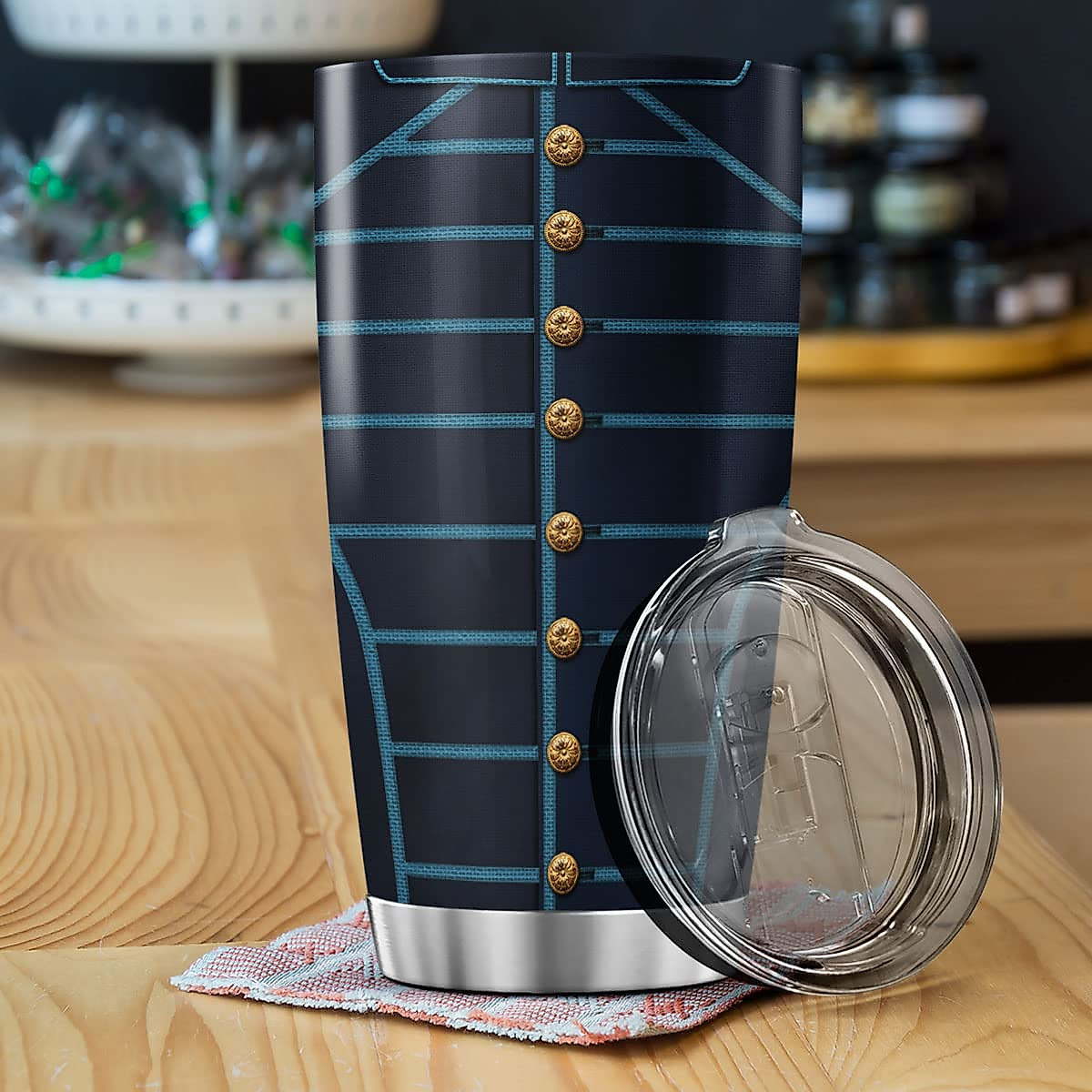 VAATOO Musician Coffee Tumbler Nutrition Facts Travel Mug With Lid Cool Birthday Gifts For Men Women Music Lovers Inspirational Sayings Cold Steel Tumblers Insulated Cup Hot Drink