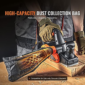 VEVOR Electric Hand Planer, 3-1/4" width Corded Electric Hand Planer, 16500 RPM High-Speed Powerful Electric Handheld Planers for Woodworking, Wood Chamfer DIY, Smooth Finish Carpentry Tool, FCC-SDoC