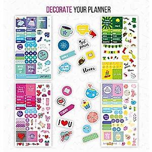 [Expanded] Aesthetic Planner Stickers - Seasonal, Productivity & Decorative Stickers for Women - 23 Sheets / 1397 pcs - Ideal for Journals, Calendars, Planners
