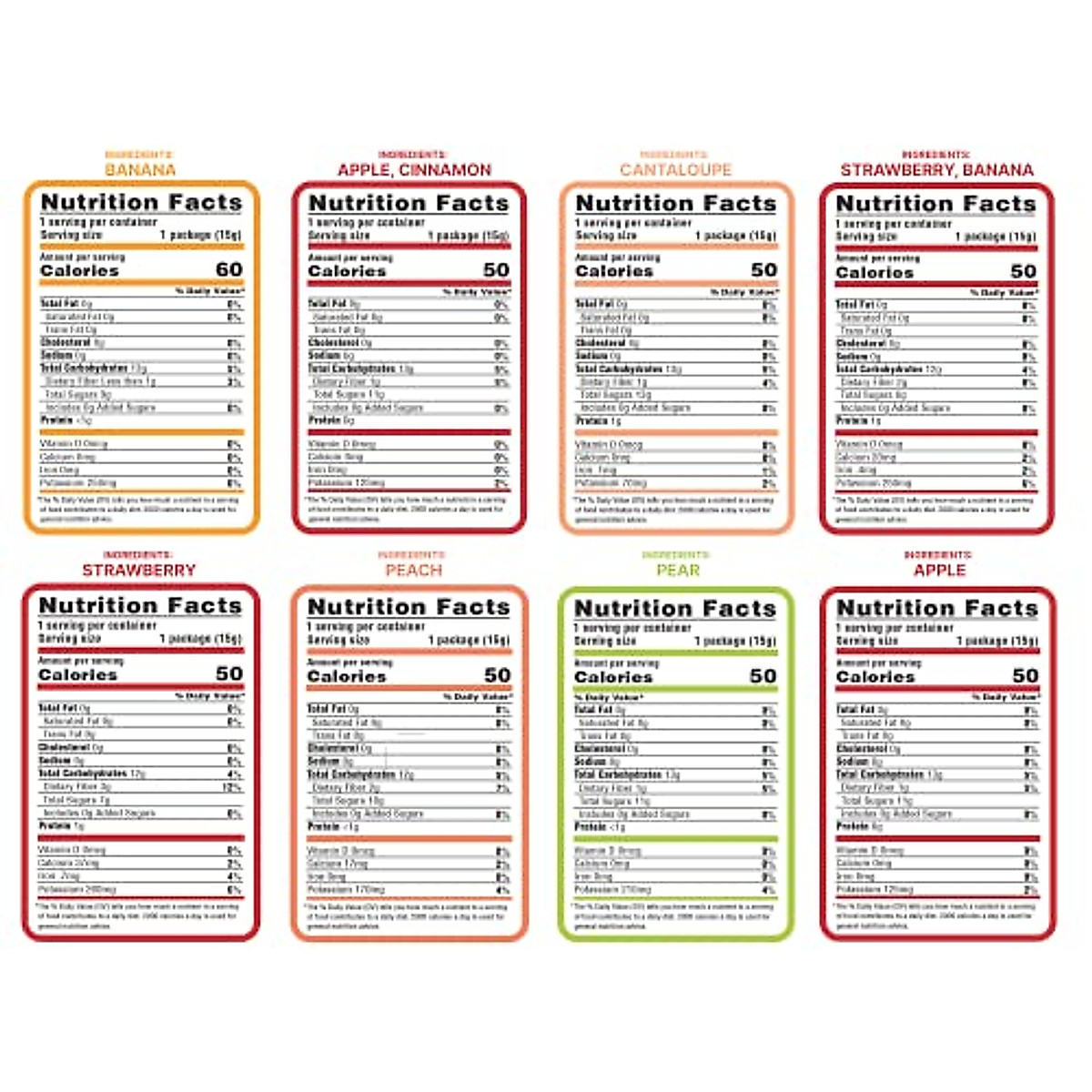 Nature’s Turn Freeze-Dried Fruit Snacks, Mega Variety Pack of 16 (0.53 oz Each)