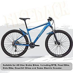 NICEDACK Mudguards Mountain Bike, 2 Pieces Mudguards Fit 20-29 Inch MTB Mudguard Front and Rear Compatible Bicycle Splash Guard (Blue)…