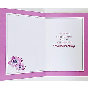 Greeting Card It's True That We Can't Choose Our Family, Sometimes We Get Lucky - For A Special Sister-in-Law Happy Birthday