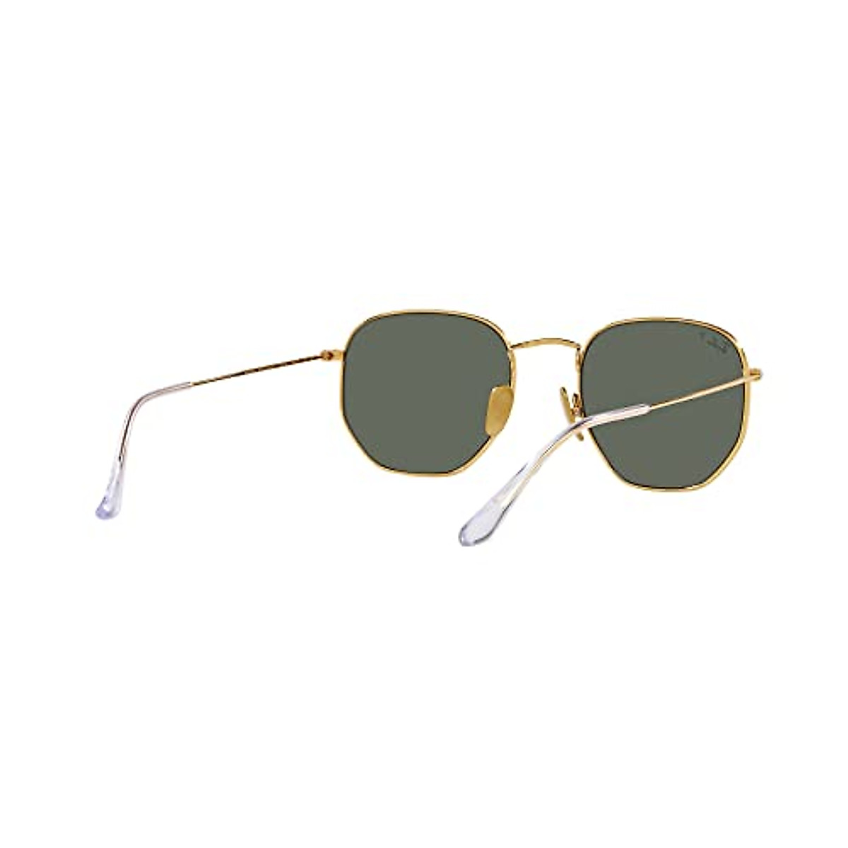 Ray-Ban RB8148 Hexagonal Titanium Sunglasses, Legend Gold/Polarized Green, 54 mm