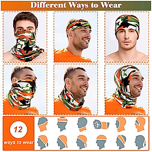 Geyoga Ski Mask for Men Neck Gaiters Scarf Face Covering Balaclava Fishing Summer Cycling Running Masks Windproof Bandana(Fresh Colors,6 Pieces)