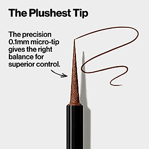 REVLON ColorStay Micro Easy Precision Liquid Eyeliner, Waterproof, Smudgeproof, Longwearing with Micro Felt Tip, 302 What the Fudge, 0.057 fl. oz