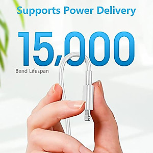 4Pack USB C to Lightning Cable 6ft[Apple MFi Certified],Apple Charging Cord,Fast iPhone Charger Cable Compatible with iPhone 13/13 Pro/13 Pro Max/12/12 Pro/12 Pro Max/SE 3/11 Pro Max/XR/X/8/7,iPad