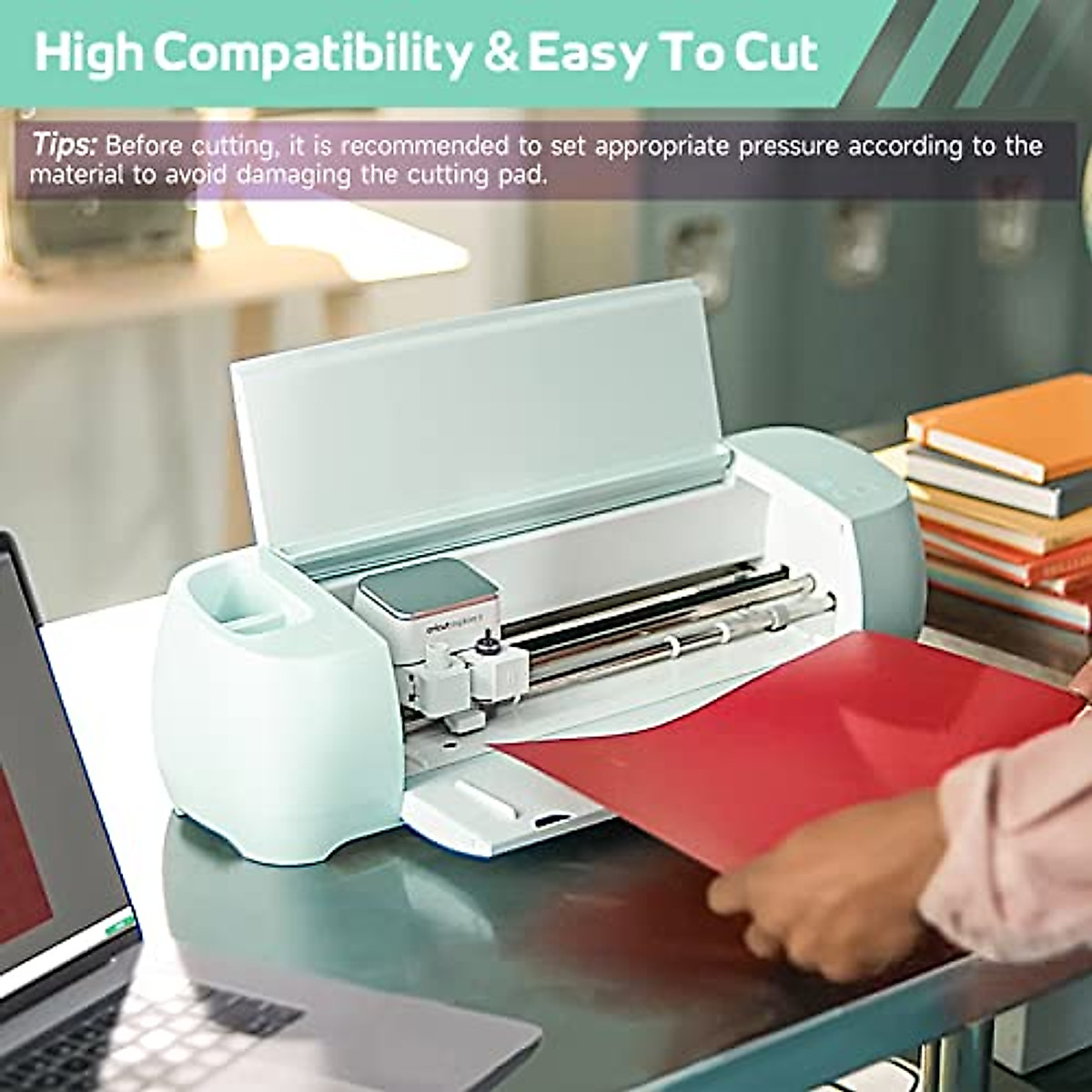 GO2CRAFT Accessories Bundle for Cricut Makers and All Explore Air, 21Pcs Perfect Draw Then Cut Tools, Deep Cut Housing, Replacement Cutting Blades, 12 Colors Dual Tip Pens, Pens Adapters