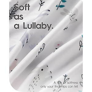 Bassinet Sheets for Baby Boy Girl, TotBasic Buttery Soft Universal Bassinet Fitted Sheet, Compatible with Halo, Mika Micky, Baby Delight, Dream On Me, Maxi COSI and More Bassinet Mattress(Woodland)