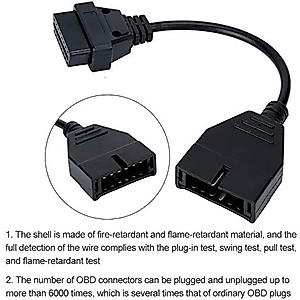 OBD2 to OBD1 GM Adapter,OBD1 12 Pins to OBD2 16 Pins Diagnostic Tool Connector Adapter Cable Replacement for GM