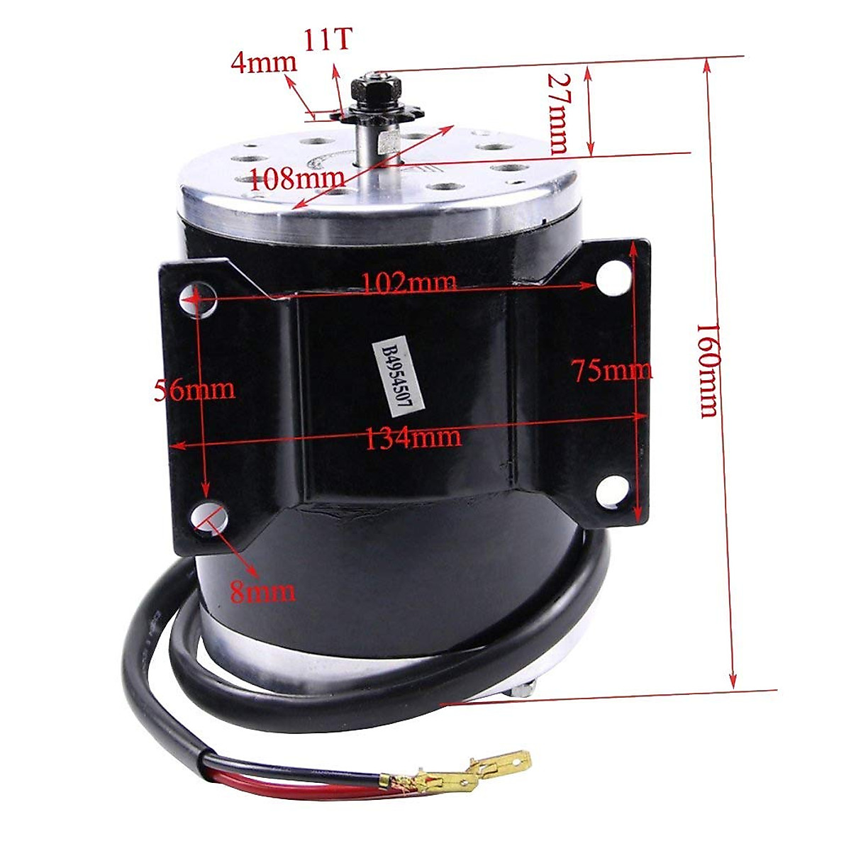 TDPRO 24V 500W Brushed Speed Motor and Controller for Electric Scooter Go Kart Bicycle E Bike Tricycle Moped