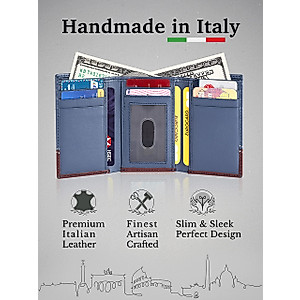 CALGARI® Italian Luxury Leather Wallets For Men | Trifold
