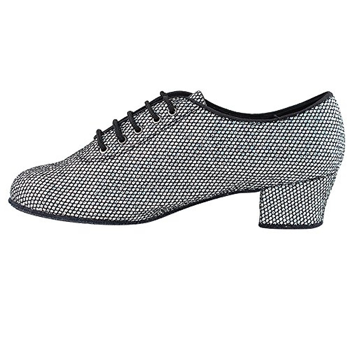 Very Fine Salsa, Latin, Ballroom Women Dance Shoes Classic Series 2001 1.5 inch Heel (Black Sparklenet, Women, Numeric_10)