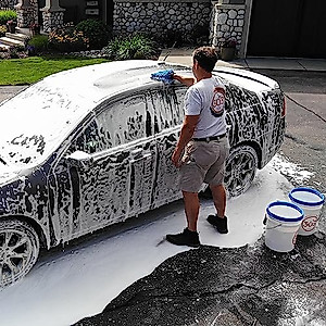 303 Products Car Wash with Wash Mitt Bubble Gum Scent, 18 fl. oz. (30577) , Blue