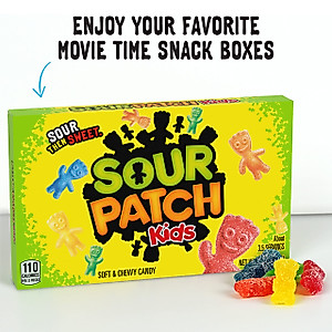 SOUR PATCH KIDS and SWEDISH FISH Soft & Chewy Candy Variety Pack, 15 Boxes