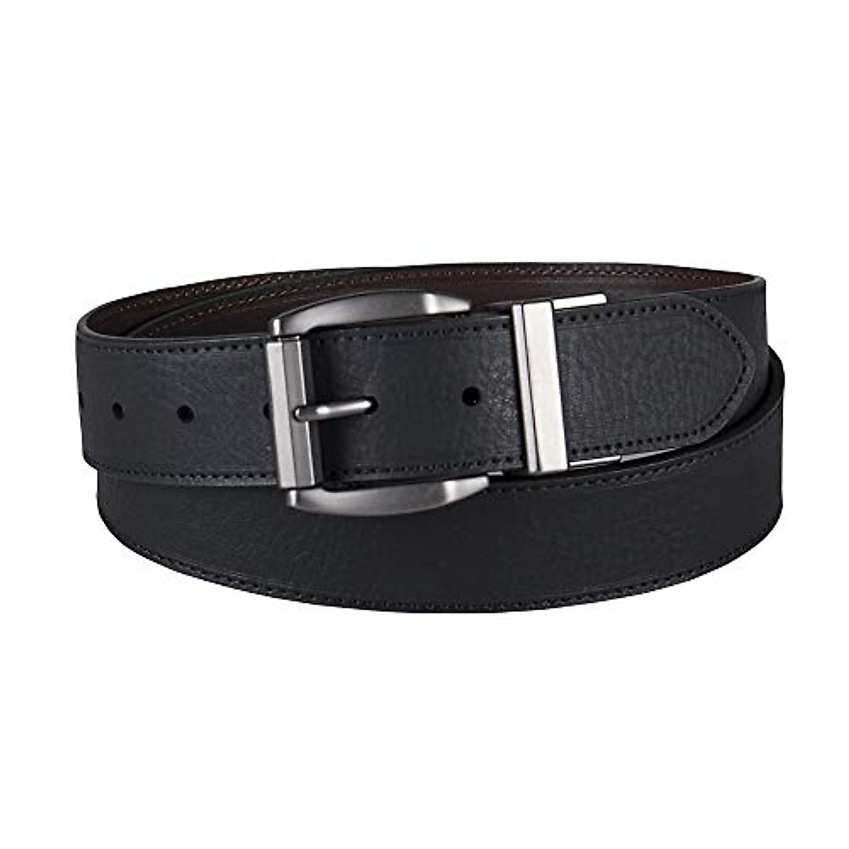 Levi's Men's Reversible Casual Jeans Belt, Black/Brown Laminate, 38 (Waist 36)