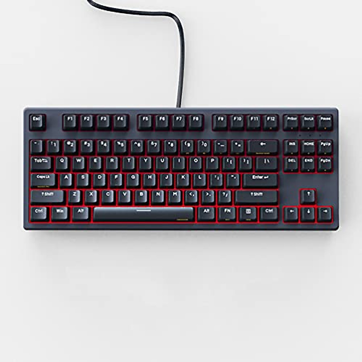 OSALADI RGB Keyboard Mechanical Keyboard Keypad USB Gaming Keyboard 87 Keys Keyboard Combo Cordless Mechanical Keyboard Set for PC Laptop Mechanical Keyboard Mice Mechanical Keyboard