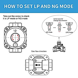 Weceleh 1/2" Natural/Propane Gas Pressure Regulator with 2 Brass Pipe Fittings (1/2" x 1/4"), 13/16" In and Out Opening, 1/2 PSI (Inlet pressure), LPG 10" NG 4" (Outlet pressure)
