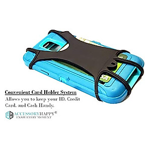 AccessoryHappy AH Universal Heavy Duty Cell Phone Carrying Lanyard Leash Neck Strap Tether Holder Quick Release Buckle Smart Cell Phone Credit Card Holder Case for iPhone, Galaxy & Most Smartphone