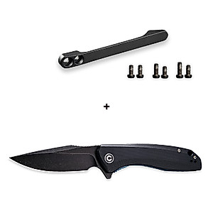 CIVIVI Baklash Bundled Titanium Pocket Clip, Great EDC Knife Set