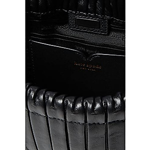 Kate Spade New York Meringue Pleated Smooth Nappa Leather Small Crossbody Black One Size