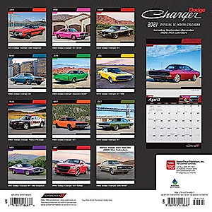 Dodge Charger 2021 Calendar: Foil Stamped Cover