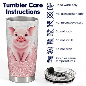 34HD Gifts for Women, Stainless Steel Tumbler with Lid, Coffee Travel Mug, Double-Wall Vacuum Insulated Tumbler, Leak Proof Drinking Cup