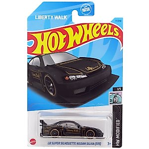 Hot Wheels - LB Super Silhouette Nissan Silvia (S15) - HW Modified 1/5 - Black - 2023 - Mint/NrMint Ships Bubble Wrapped in a Sized Box