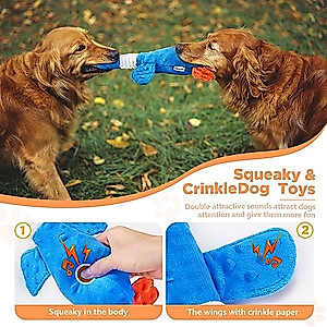 Vitscan Puppy Toys for Teething Small Dogs - Squeaky, Durable, Interactive Chew Toys for Aggressive Chewers