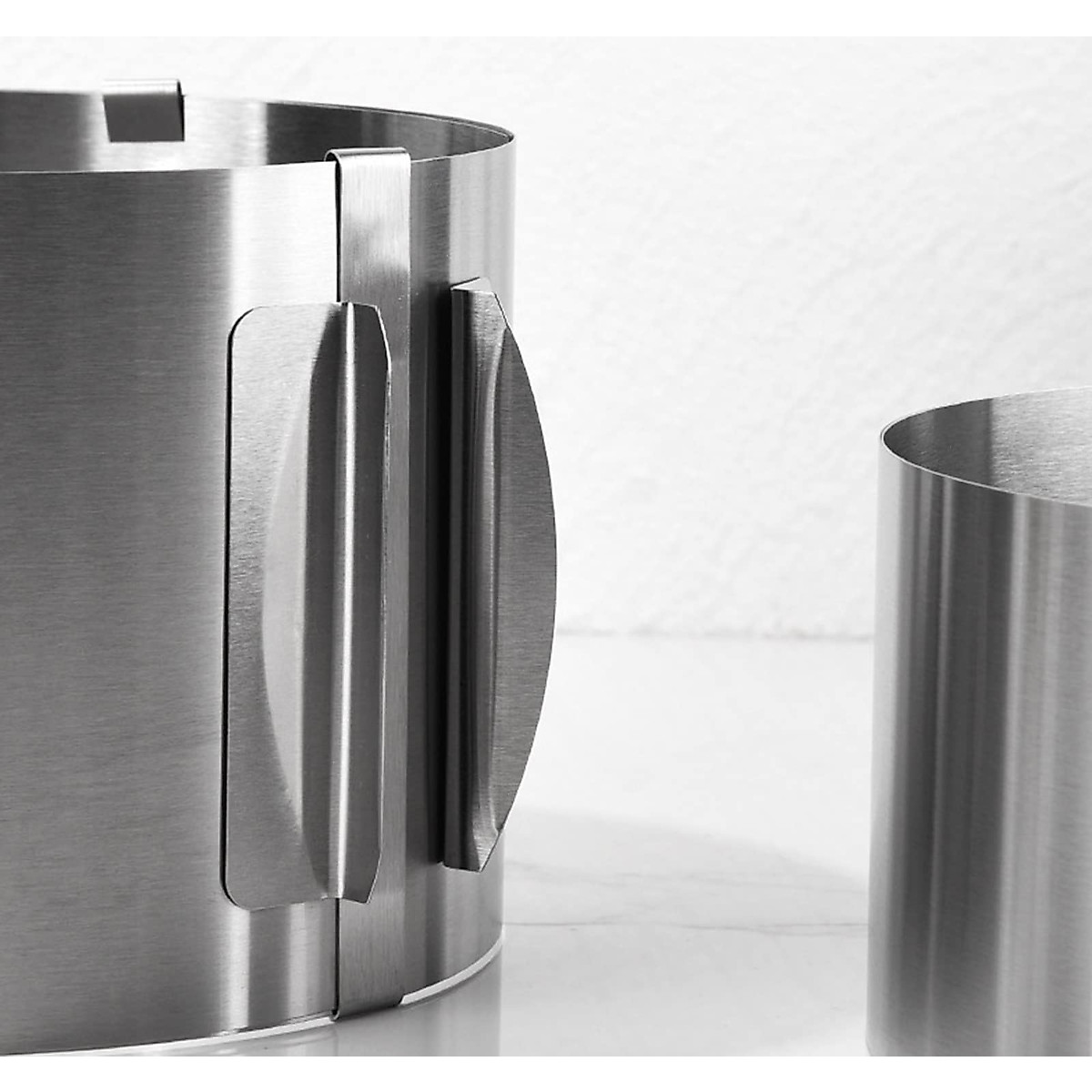 Cake Ring Adjustable Extra high 15cm - Stable Stainless Steel Baking Ring - Cake Ring with Precise Scaling Inside