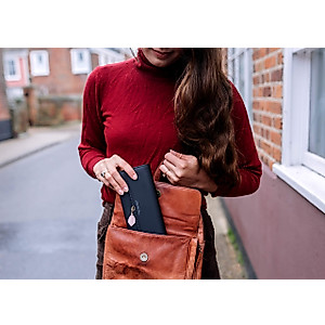 Chic Boutique De Mode Wallets for Women Large Wallet Leather Phone Wallet Ladies Girls Cute Long Slim Trifold Soft Purse Unique Original (Black)