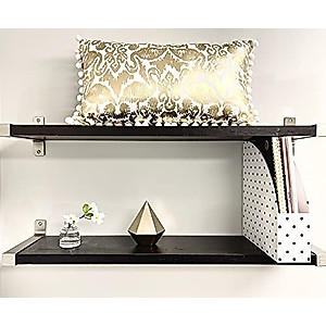 Kate Spade New York Letter Size File Folder and Magazine Holder, Black and White Desk Organizer for School/Office, Black Spade Dot