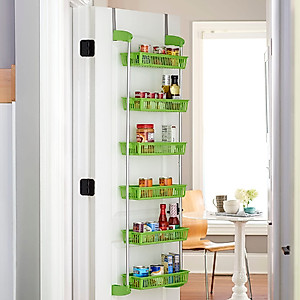 Household Essentials 6-Tier Basket Over-The-Door Organizer, Lime