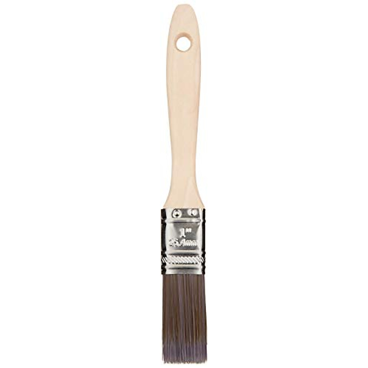 Amazon Basics 1" Flat Edge Master Pro Paint Brush, Polyester, Brown