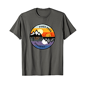 Retro Vintage Pikes Peak, Colorado Souvenir Camping T-Shirt