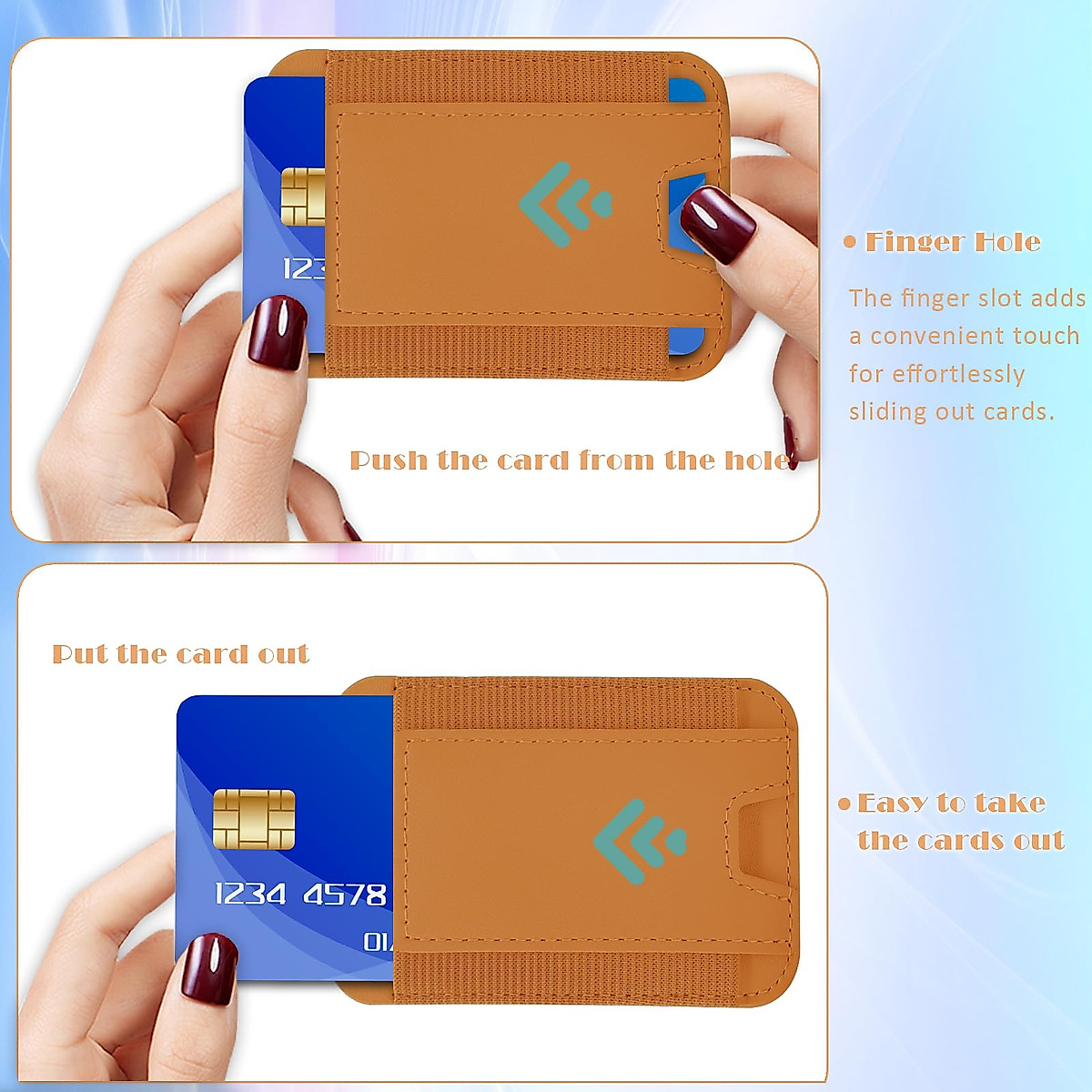 Rxuiael Stretchy Magsafe Wallet for iPhone 12 & 13 & 14 & 15 Series Magnetic Wallet Card Holder Apple Wallet for Women Men,Fit 6 Cards (Yellow)