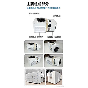 Kolice Commercial Cold Room Freezer Room Fruit Keep Fresh Refrigerators-530 Cubic Feet, Temperature:-8℉, Size:138"x79"x79", Al-In-One Design