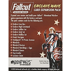 Modiphius Fallout - Wasteland Warfare - Enclave Wave Card Exp. Pack