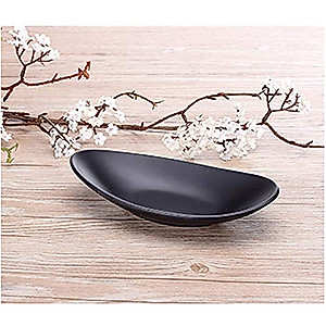 Binoster Black Ring Dish Centerpiece Jewelry Tray Key Tray Organizer for entryway, Dresser Decor Key Dish Jewelry Bowl Decorative Dish (Oval)