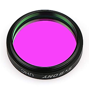 SVBONY Telescope Filter 1.25 inches UHC Filter Astrophotography to Improve The Image Contrast Reduces Light Pollution (1.25 inch)