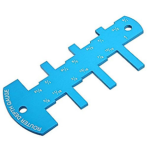 Table Saw Depth Gauge Height Limit Gauge Measuring Ruler Router Depth Gauge Aluminum Alloy Woodworking Tool