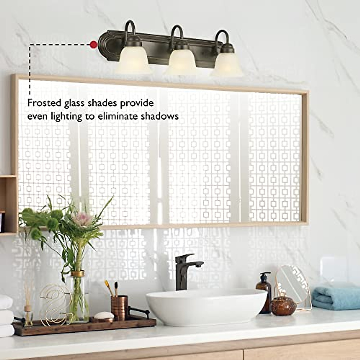 Design House 506618 Allante 3 Light Vanity Light, Oil Rubbed Bronze