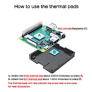 Geekworm Aluminum Case for Raspberry Pi 3A+, CNC Ultra-Thin Aluminum Alloy Metal Heatsink Case Compatible with Raspberry Pi 3 Model A+(Plus)/Raspberry Pi Model A+