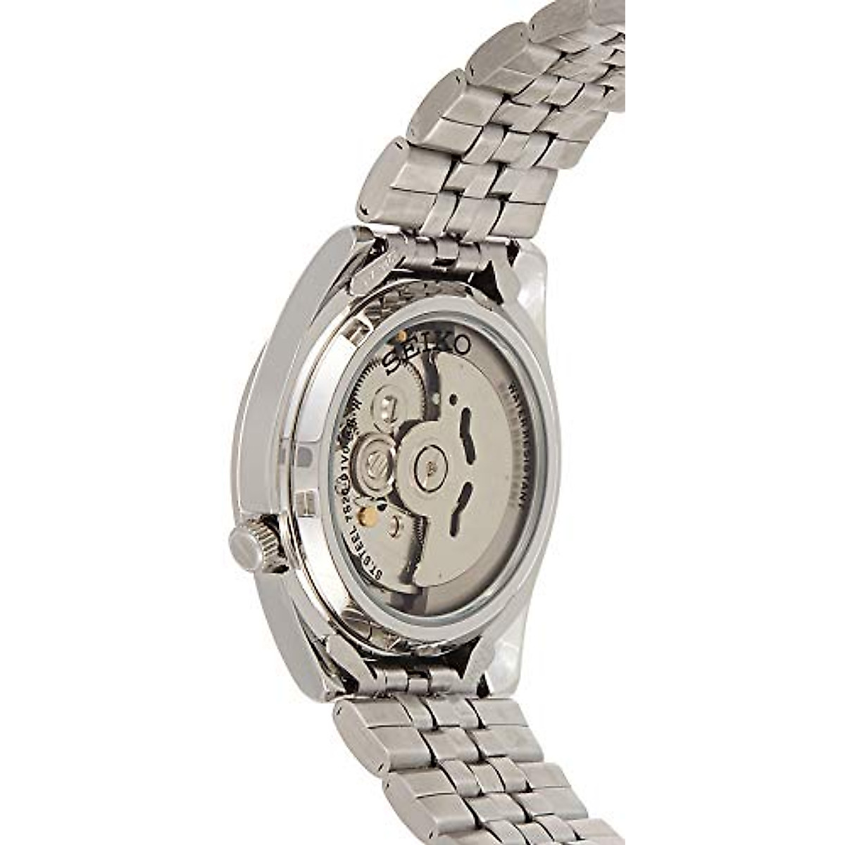 SEIKO Men's SNK355K 5 Automatic Silver Dial Stainless Steel Watch