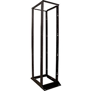 4 Post Open Network Rack - 45U - Black