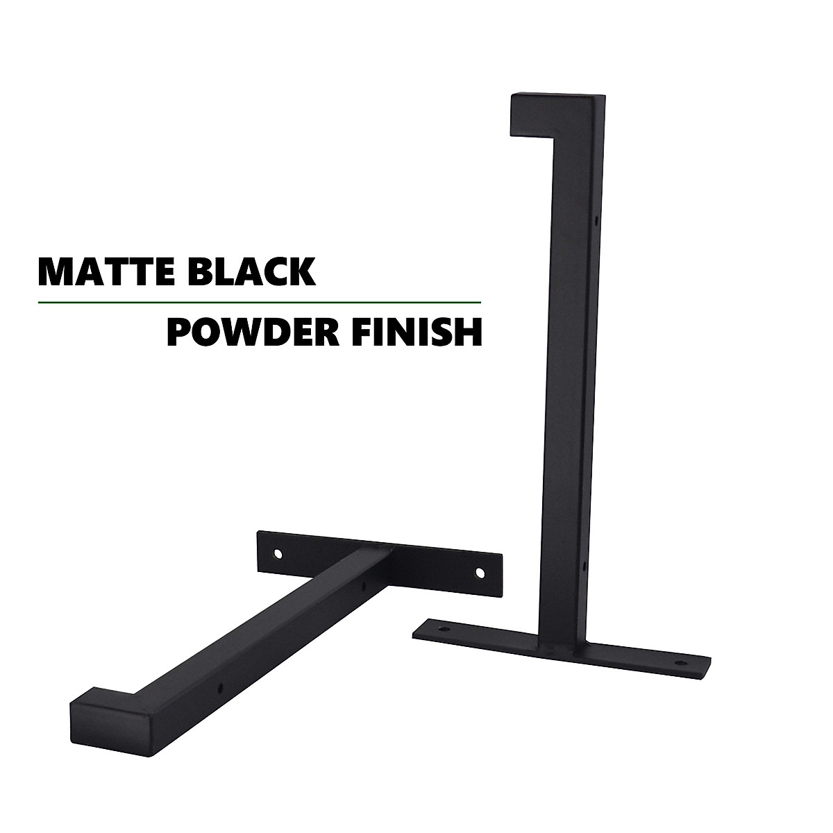 6 Pcs Heavy Duty Shelf Brackets 12 Inch Wall Mounted Industrial Metal Shelving Supports with Lip