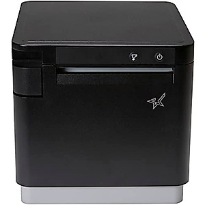 Star Micronics mC-Print3 3-inch, Ethernet (LAN), USB, Lightning Thermal POS Printer with CloudPRNT, Peripheral Hub, Cutter, and External Power Supply - Black