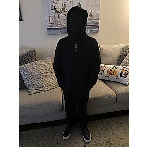 HOMELEX 2 Pieces Full Face Mask, 2nd Skin Masks,Halloween Spandex Hood for Unisex Cloth-Black