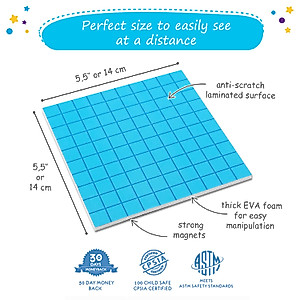 Simply magic 131 PCS Jumbo Magnetic Base Ten Blocks for Math, Place Value Blocks, Magnetic Base 10 Blocks Set for Teachers, Math Blocks for Counting, Counting Blocks, Magnetic Math Manipulatives K-3