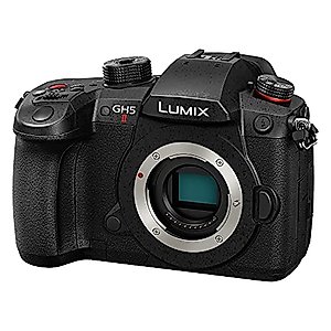 Panasonic LUMIX GH5 II Mirrorless Camera Body with Live Streaming with Extra Panasonic DMW-BLK22 Battery, Koah Pro Fulton Precision Camera Bag, and 64GB V90 UHS II SD Card Bundle (4 Items)