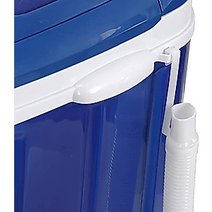 Oteymart Small Portable Washing Machine 5.7lbs Compact Laundry Washer, Single Tub w/Spin Cycle Dryer Basket and Drain Hose for RV, Apartments, Dorms, Kitchen, Blue
